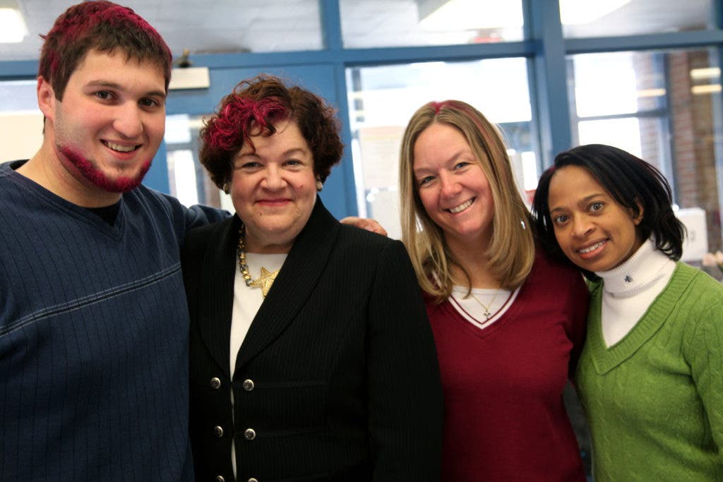 Viewfinder: Cutler Middle School Teachers With Pink Hair | Groton, CT Patch