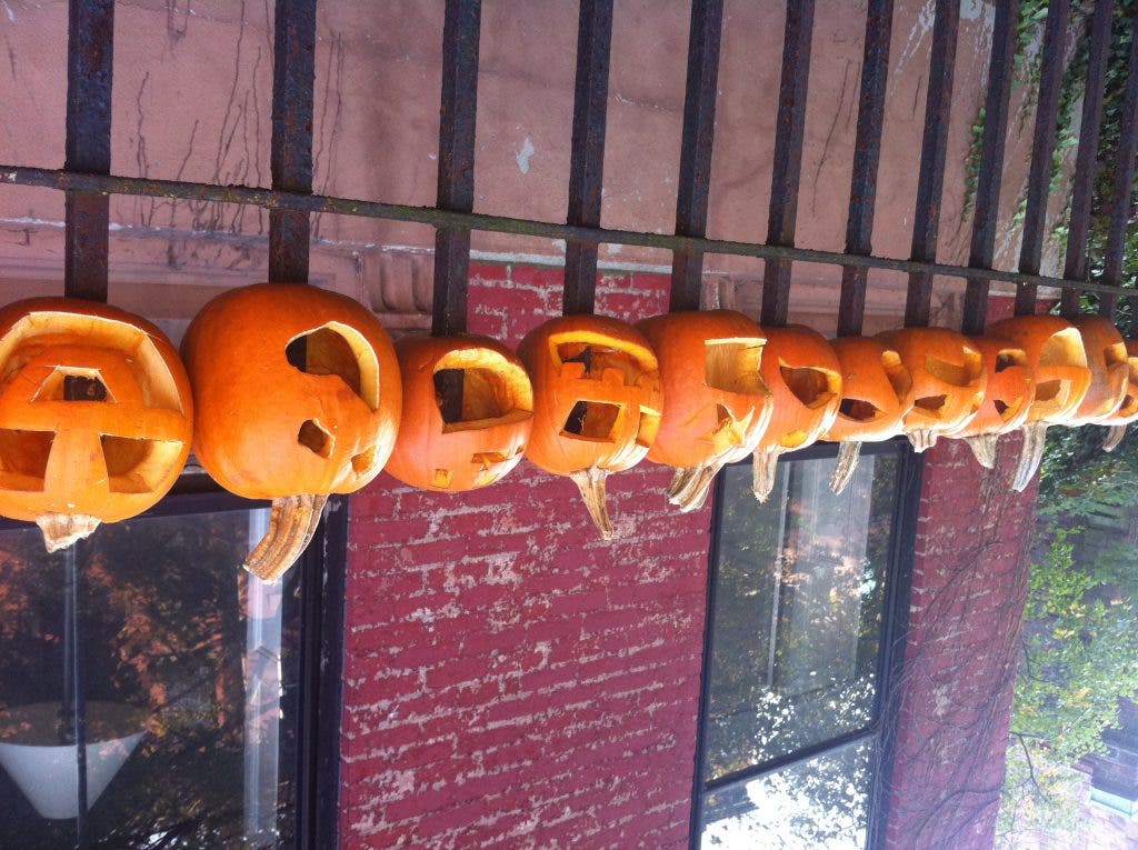 Cobble Hill's Impaled Pumpkin Heads | Carroll Gardens, NY Patch