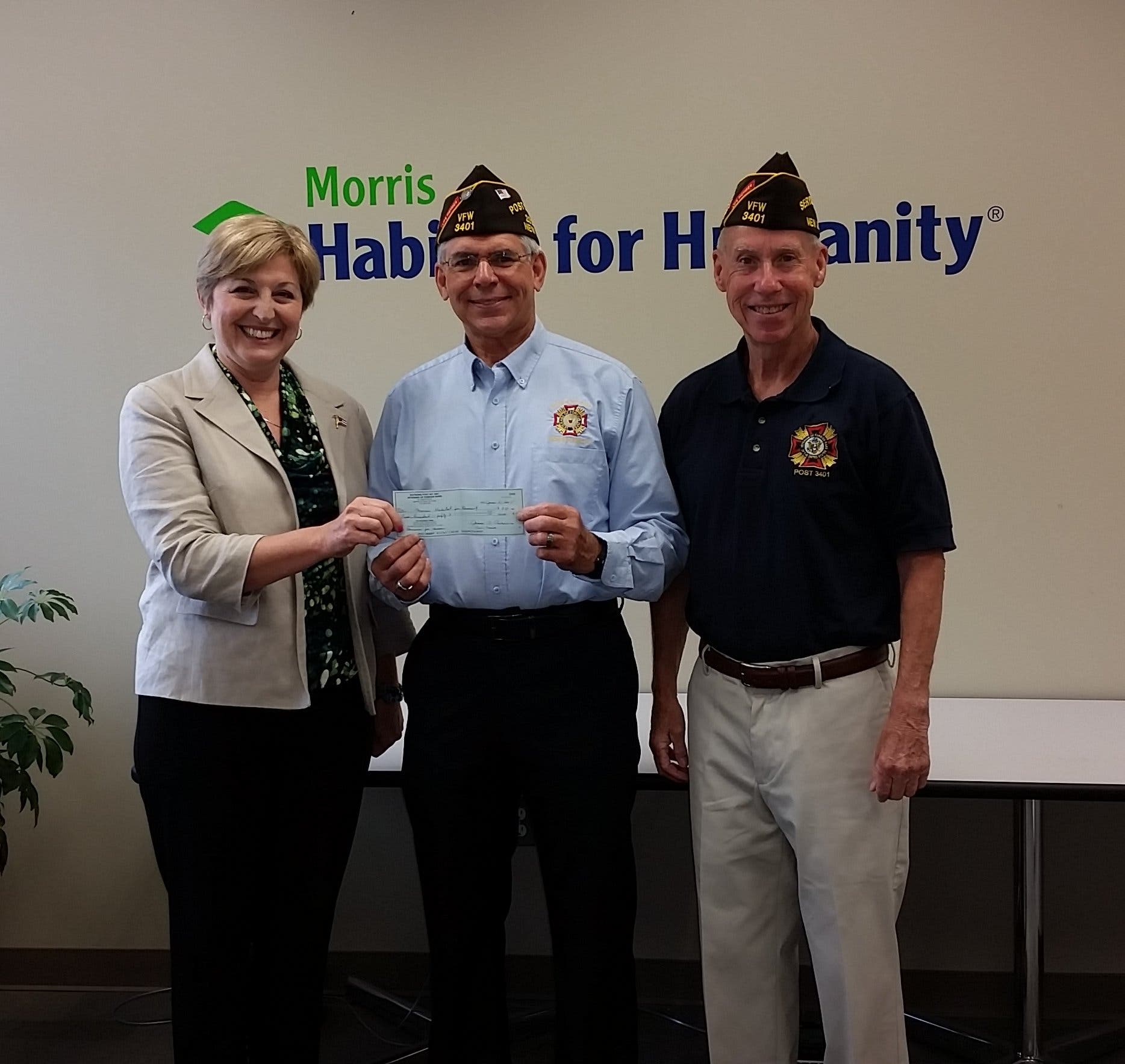 Generous Donation to the Morris Habitat Hammer for Heroes Project ...