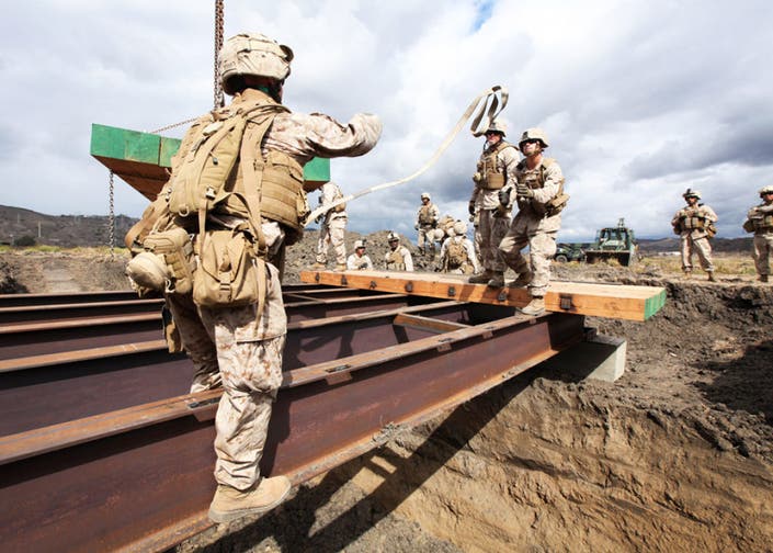 Gallery: Marines Build Bridge Made Entirely From Supplies Available in ...