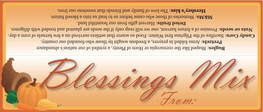 Edible Blessing Mix A Thanksgiving Treat To Share | Gig Harbor, WA Patch