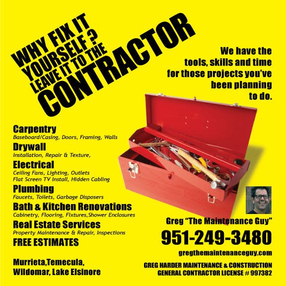 GENERAL CONTRACTOR - PROFESSIONAL HANDYMAN 951-249-3480 | Murrieta, CA ...