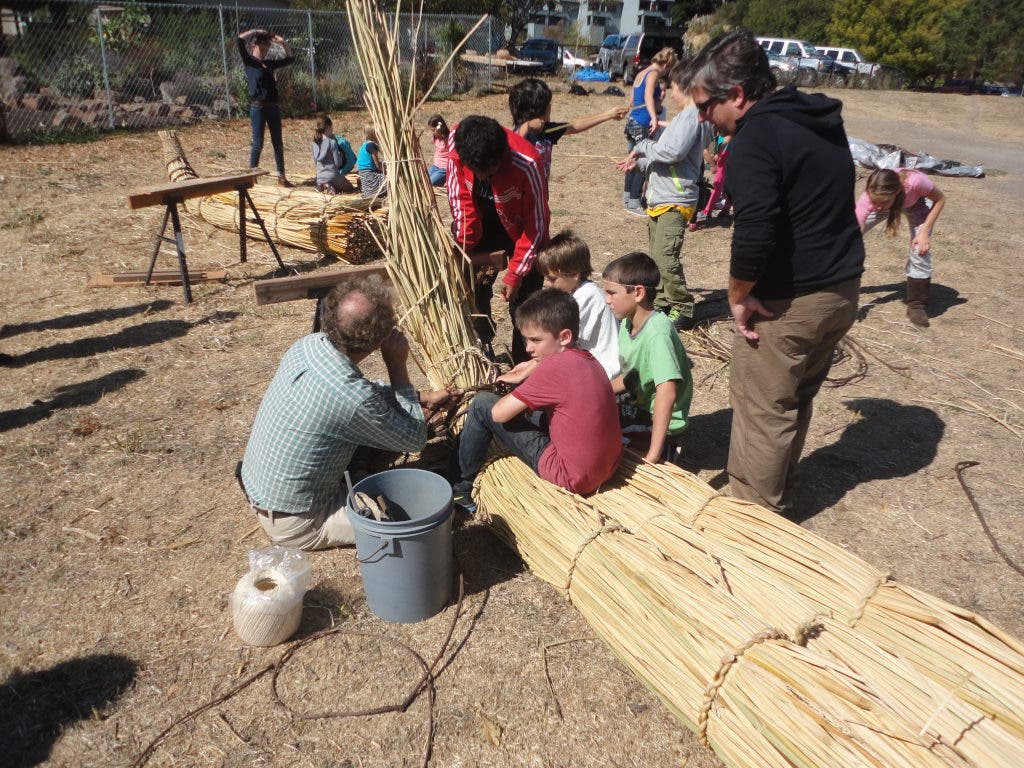 Sausalito school children craft remarkable canoes in Miwok style and ...