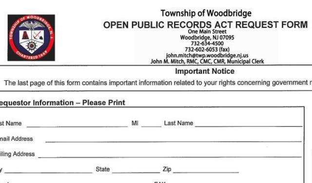 OPRA Has Gotten Easier in Woodbridge | Woodbridge, NJ Patch