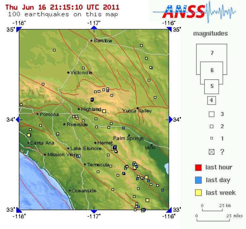 Tremor's Epicenter Near Temecula | Temecula, CA Patch