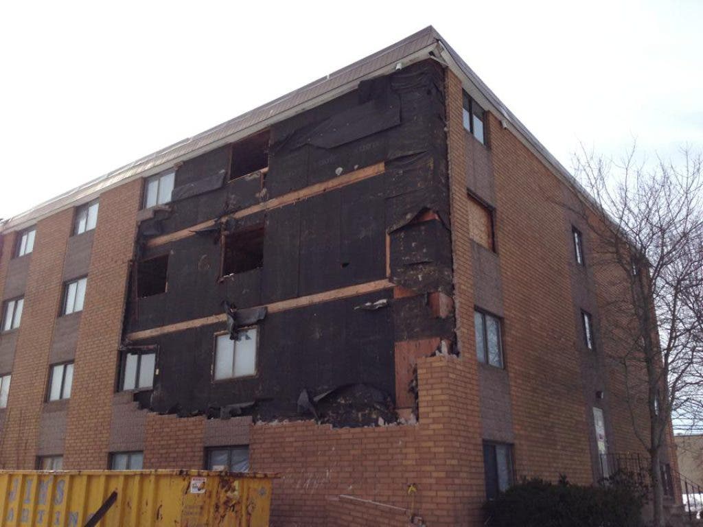 Brick Face of East Haven Apartment Building Collapses | East Haven, CT ...