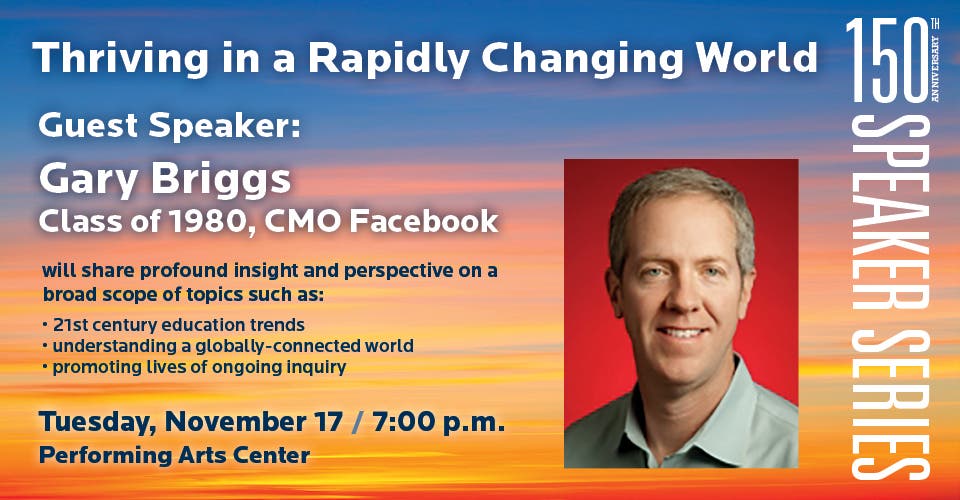 Gary Briggs, Facebook CMO, to speak at King | Greenwich, CT Patch