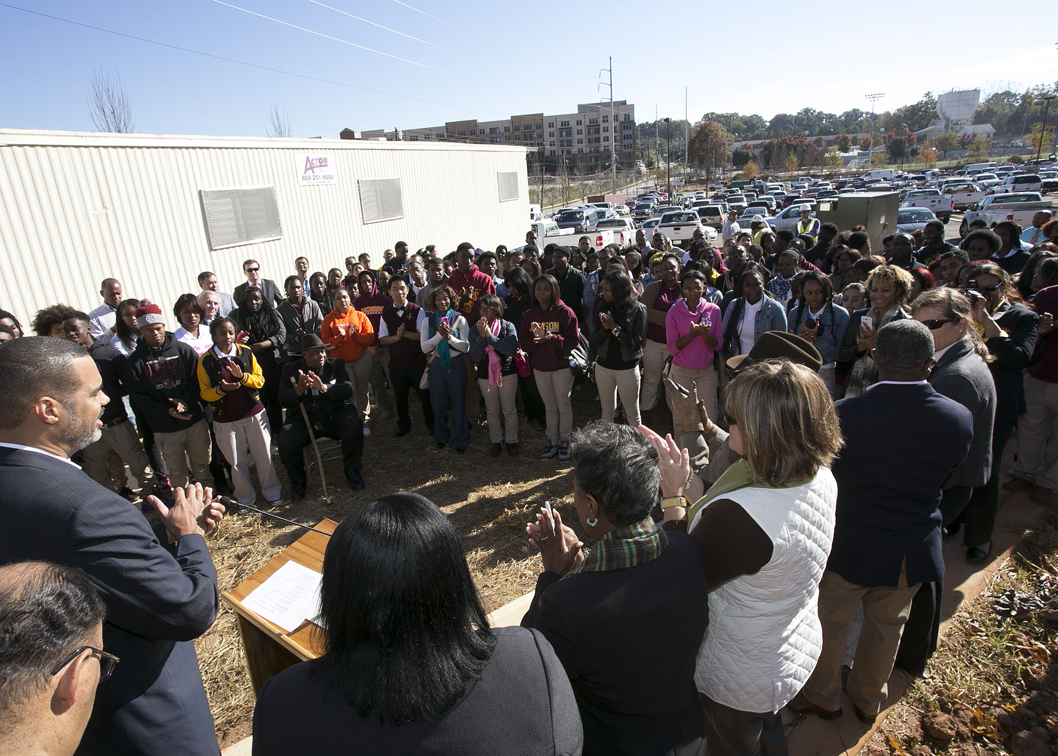 Topping Out Ceremony held at Maynard Holbrook Jackson High School ...