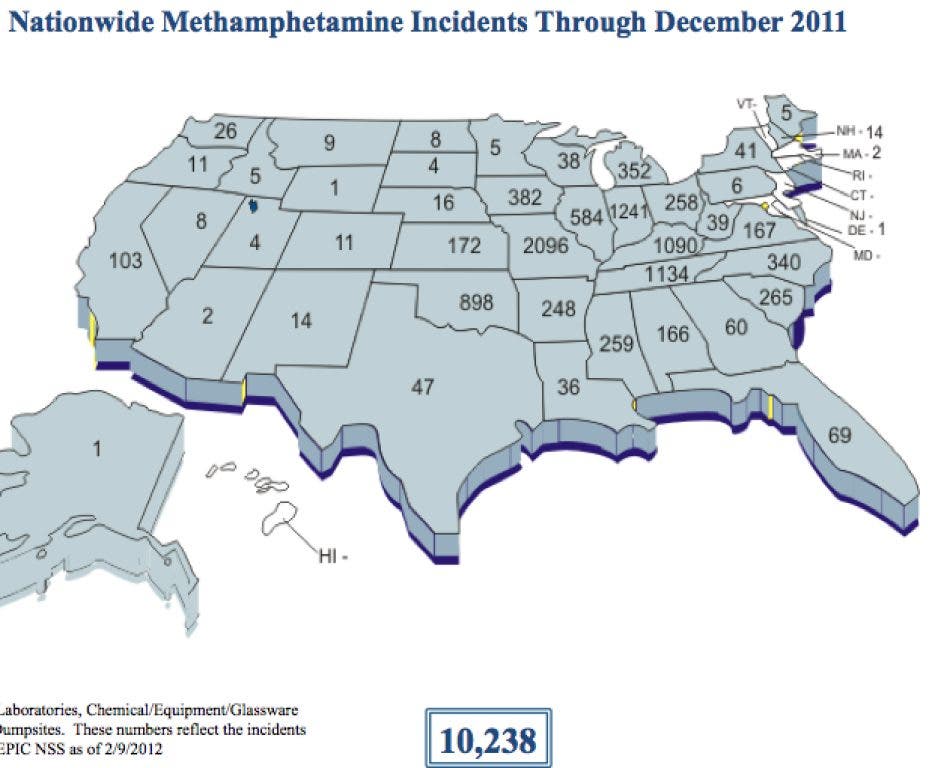 Jefferson County Led MO in 2011 Methamphetamine Lab Seizures | Arnold ...