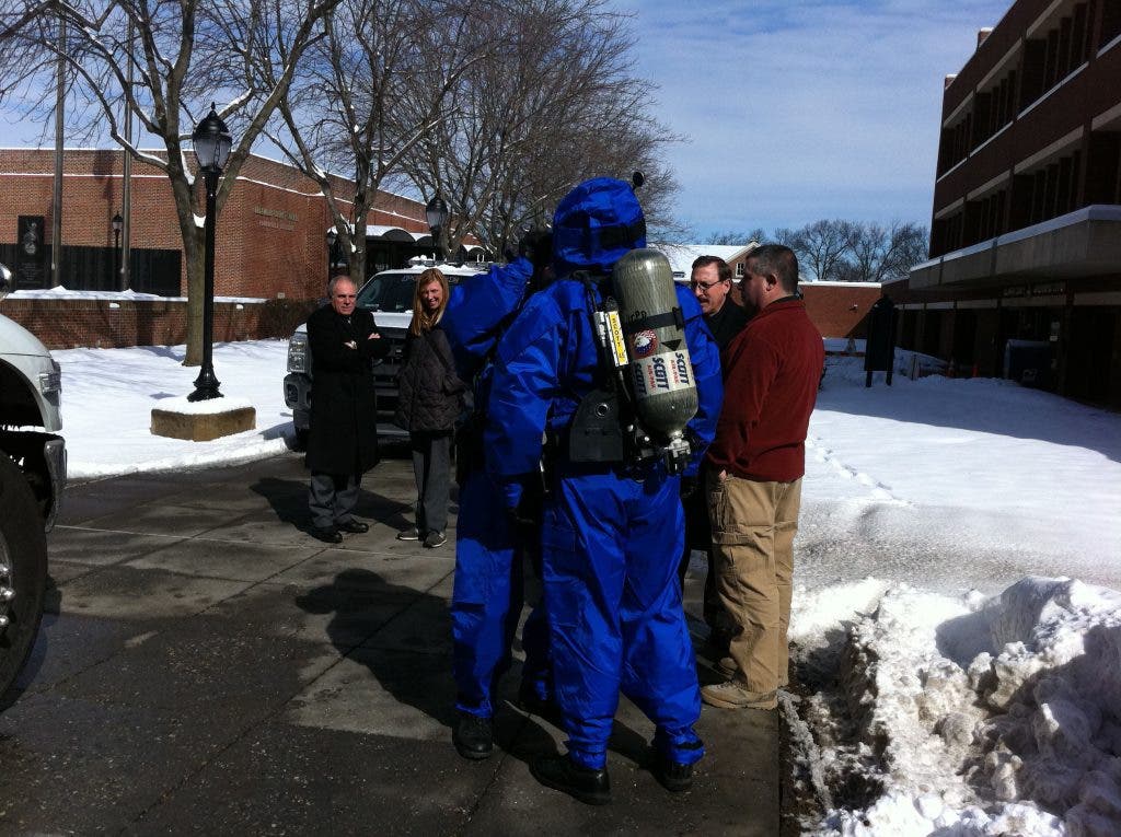 SWAT Team Demonstrates Hazmat Suits At DelCo Meeting | Media, PA Patch