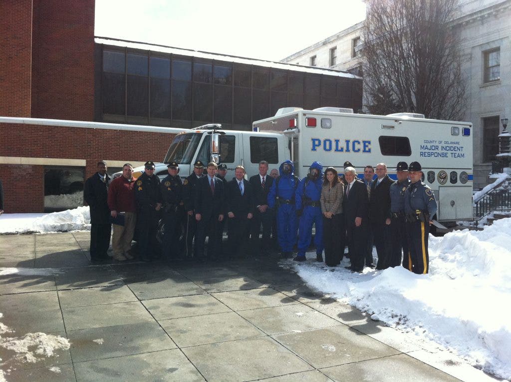 SWAT Team Demonstrates Hazmat Suits At DelCo Meeting | Media, PA Patch