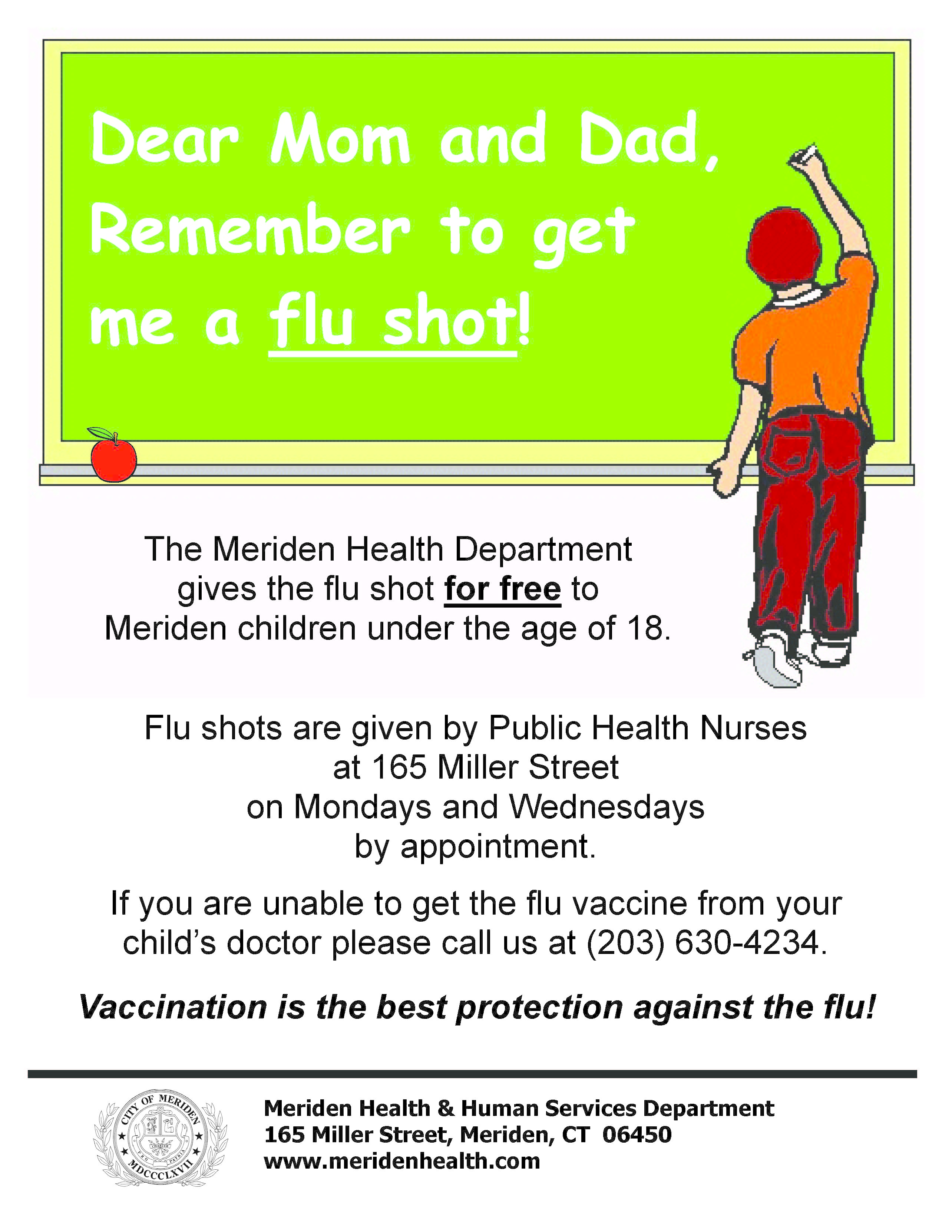 Child Flu Shots at Meriden Health Dept | Meriden, CT Patch