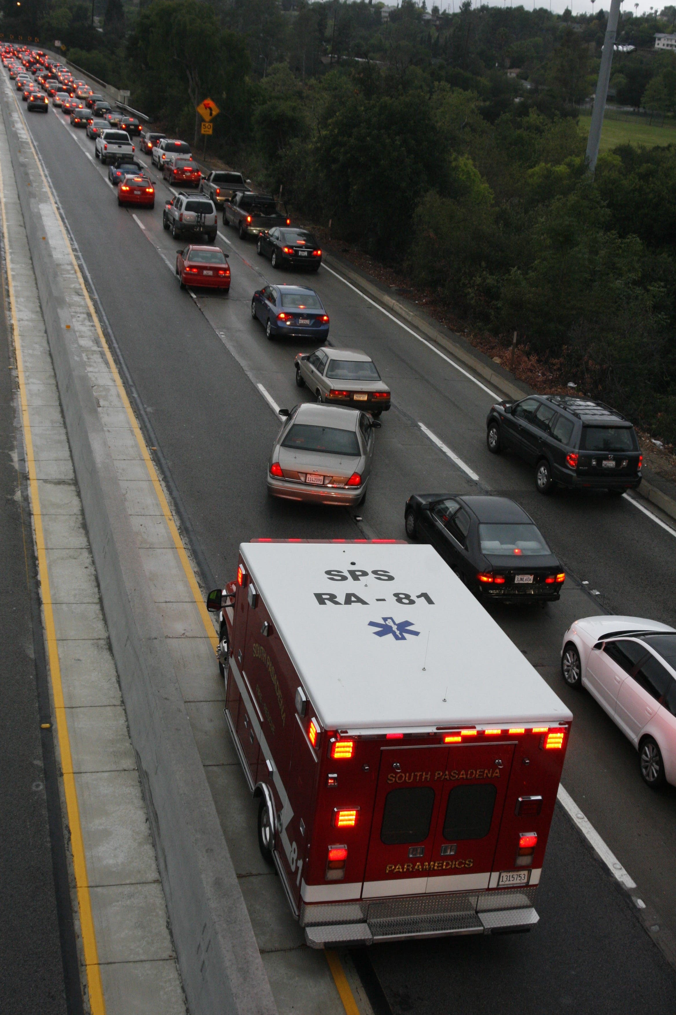 110 Freeway Accident, Commuter Nightmare in Rain | Eagle Rock, CA Patch
