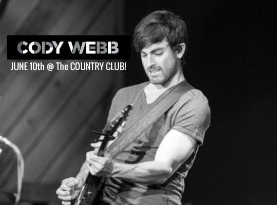 Cody Webb LIVE in Augusta - 10pm Friday 6/10 | Atlanta, GA Patch