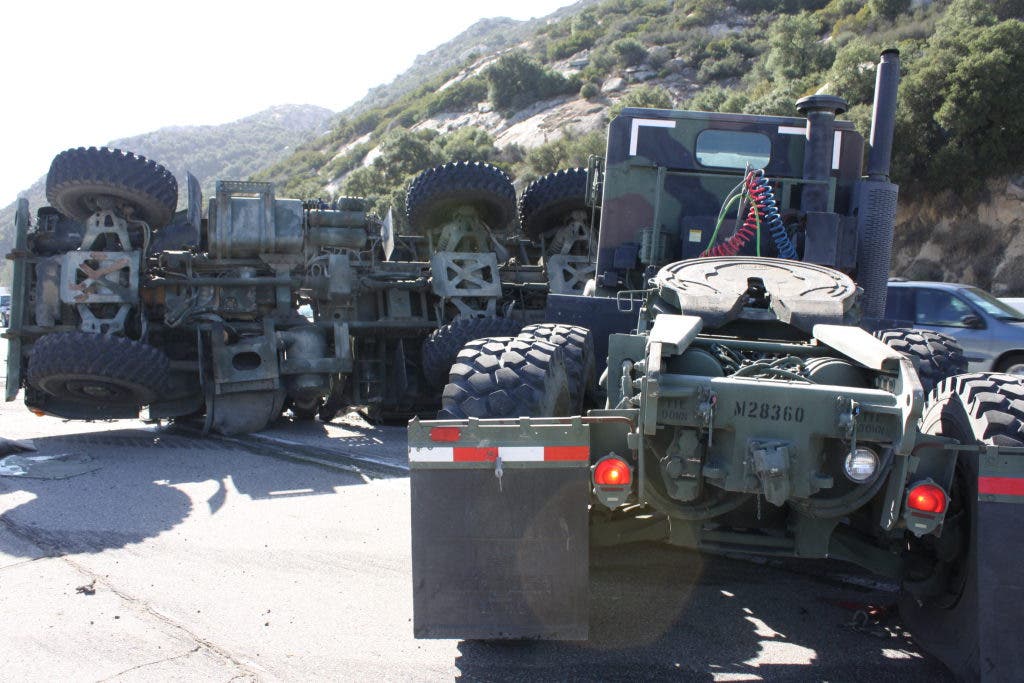 Military Convoy Crashes On I-15 | Lake Elsinore, CA Patch