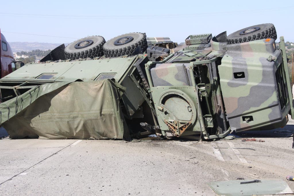 Military Convoy Crashes On I-15 | Lake Elsinore, CA Patch