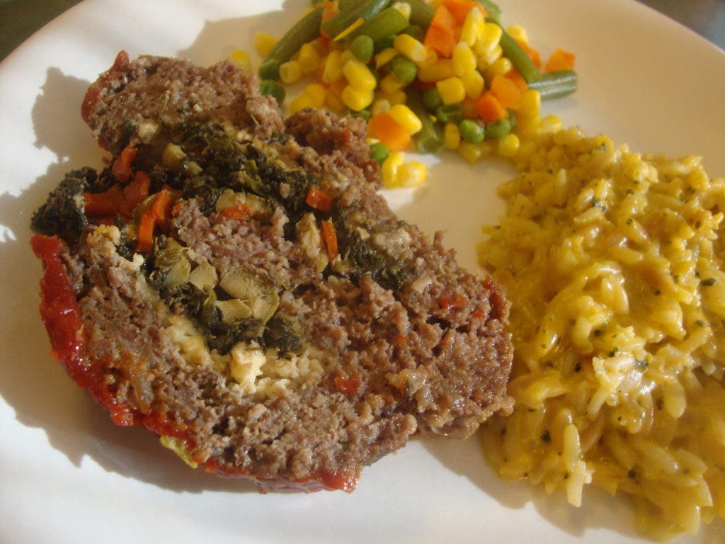 Slow Cooker Spinach, Feta and Green Olive Stuffed Meatloaf | Rochester ...