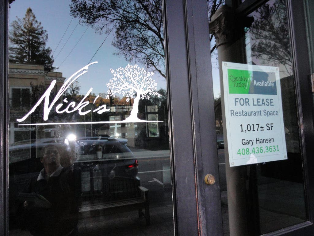 Former Los Gatos Nick's on Main, Fromage Locations Still Empty | Los ...
