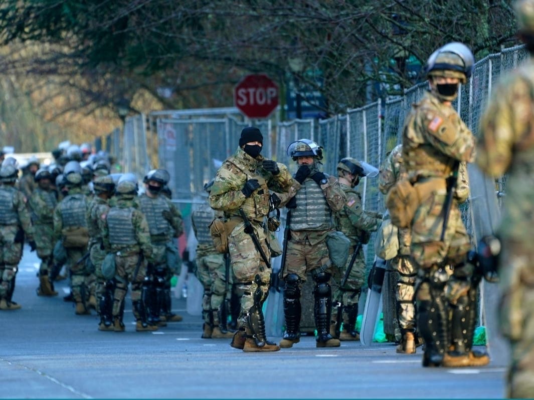Preparing For Protests: National Guard, WSP Arrive At Capitol ...