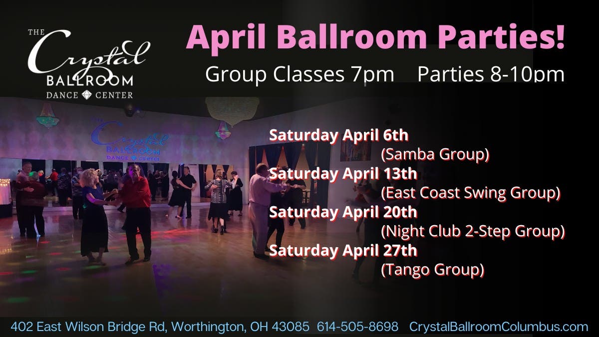 Apr 20 | April Weekly Ballroom Dance Parties | Columbus, OH Patch