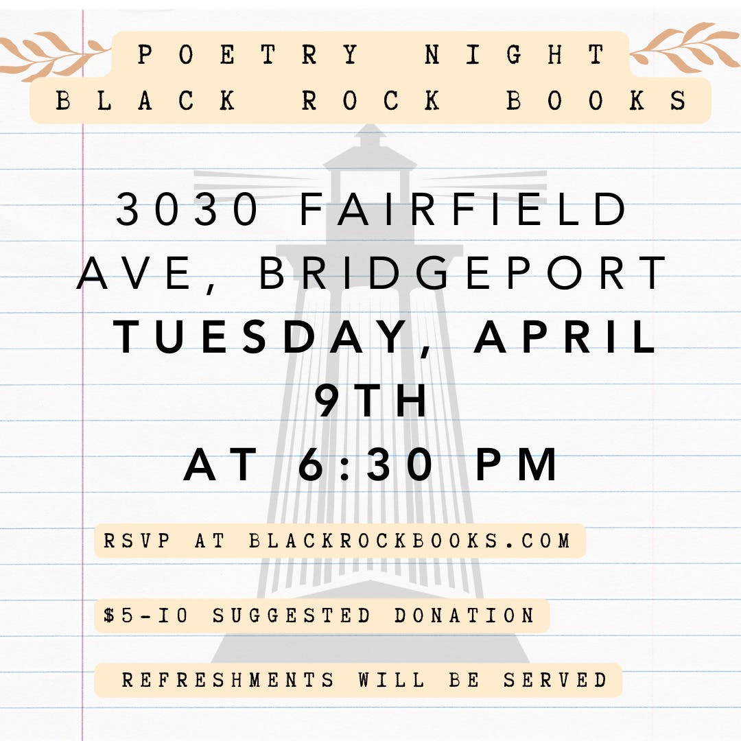 Apr 9 | Poetry Night at Black Rock Books | Bridgeport, CT Patch
