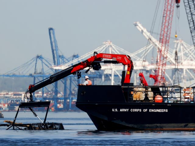 First Cargo Ship Passes Through New Channel After Key Bridge Collapse ...