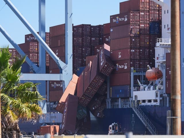 60+ Cargo Containers Spill Into Port Of Long Beach | Long Beach, CA Patch
