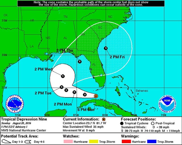 Hurricane Gaston Becomes Major Storm; Depressions Aim at Florida, North ...