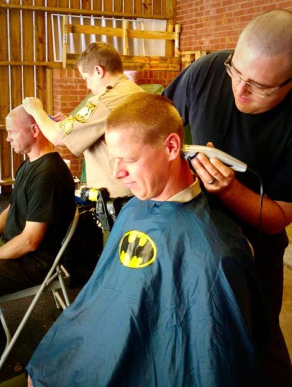 Deputies Go Bald For Young Cancer Patient | Cumming, GA Patch