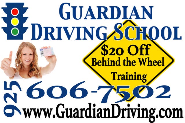 $20 Off Driving Lessons (Guardian Driving School) | Livermore, CA Patch