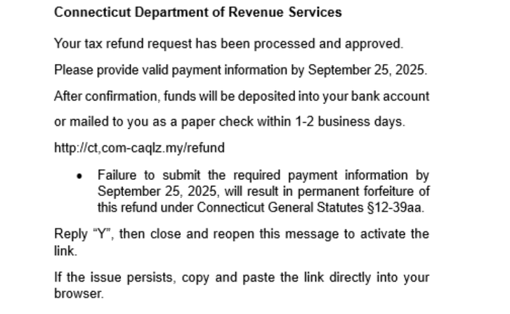 New Tax Refund Scam Circulating On Cellphones In Connecticut, Officials ...