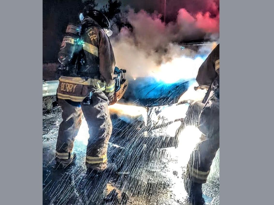 Car Bursts Into Flames On Highway In Manchester | Manchester, CT Patch