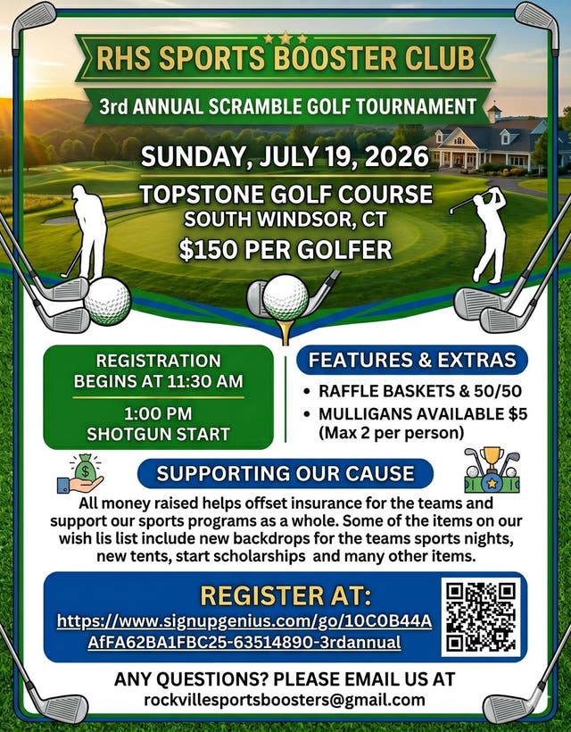 Rockville High School Sports Booster Club Sets Date For 3rd Annual Golf ...