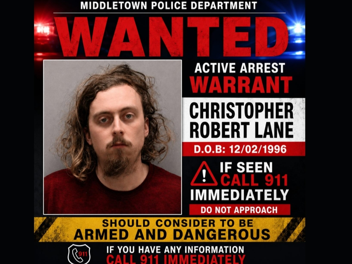 Latest Wanted Poster Issued After Midletown Police Secure Warrant In ...