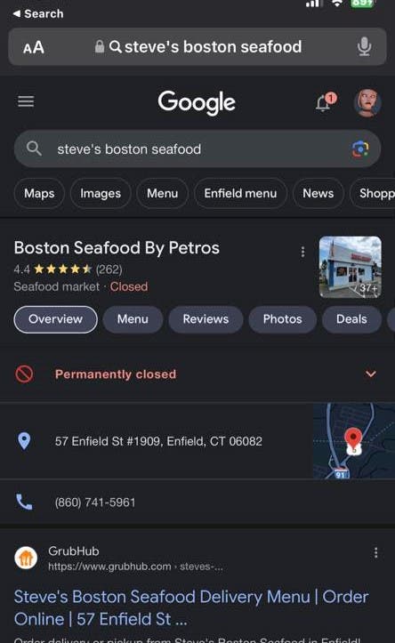 Boston Seafood Market In Enfield Apparently Goes Out Of Business ...