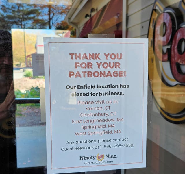 Ninety Nine Restaurant & Pub Closes Its Doors In Enfield | Enfield, CT ...