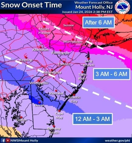 New Timing Of Snow, Ice Storm Set To Pummel NJ | Across New Jersey, NJ ...