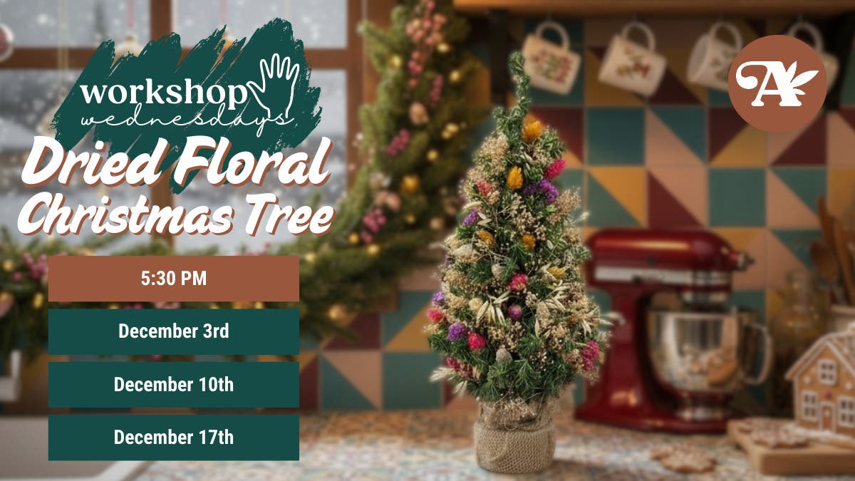 Dec 10 | Workshop Wednesdays: Dried Floral Christmas Tree | Frankfort ...