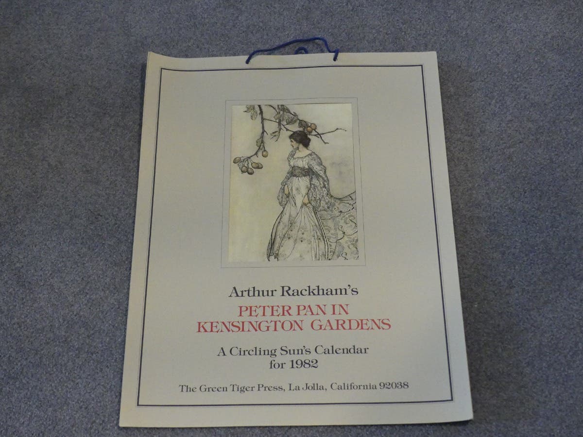 Peter Pan in Kensington Gardens Calendar 1982 A. Rackham $75 - Bethesda ...