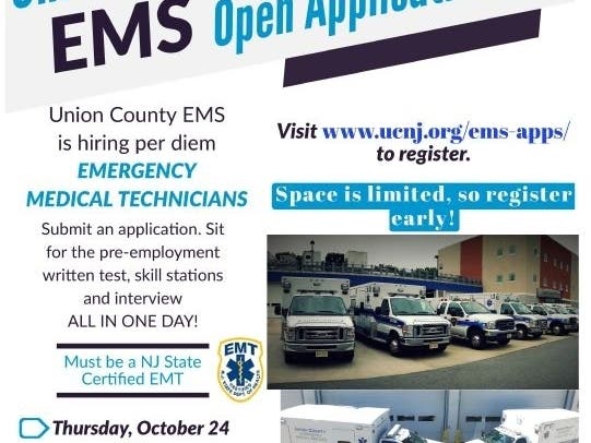 Union County Needs EMTs. Here's How To Apply | Westfield, NJ Patch