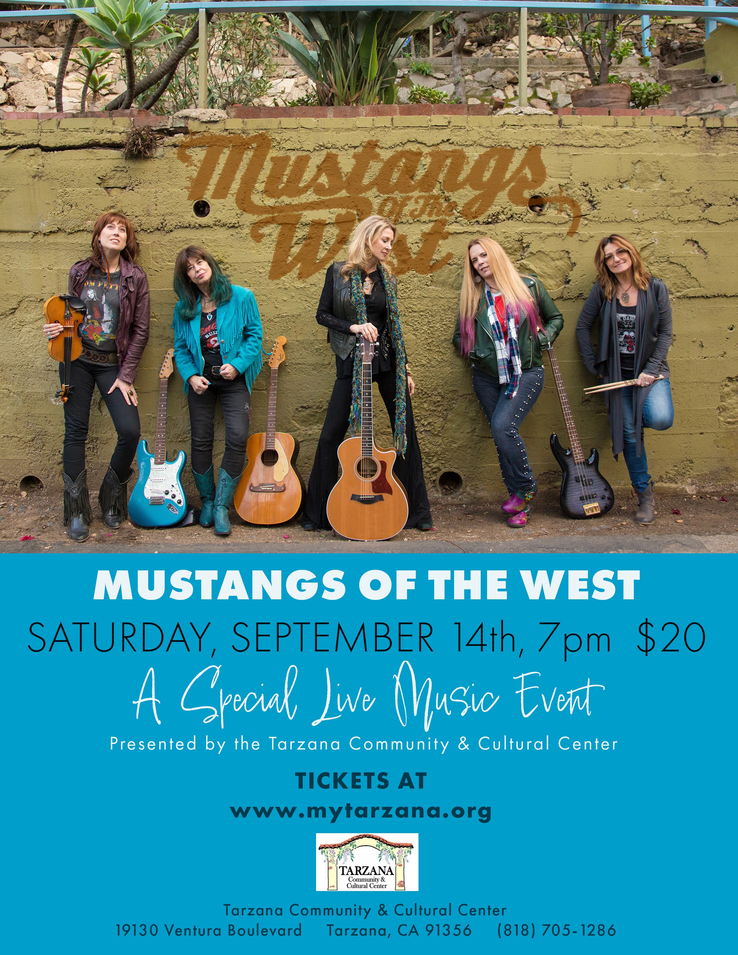 Sep 14 | Mustangs Of The West, one night only, all female Americana ...