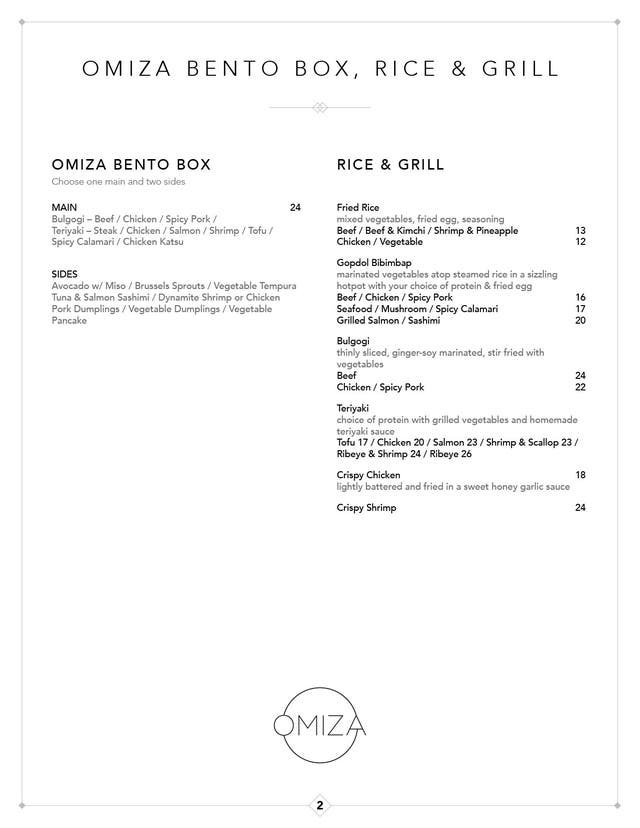 Omiza Opening In Doylestown: See Full Menu | Doylestown, PA Patch