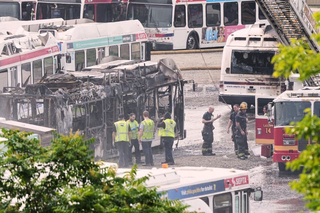 Massive Blaze At SEPTA Depot; 40 Buses Burned | Philadelphia, PA Patch