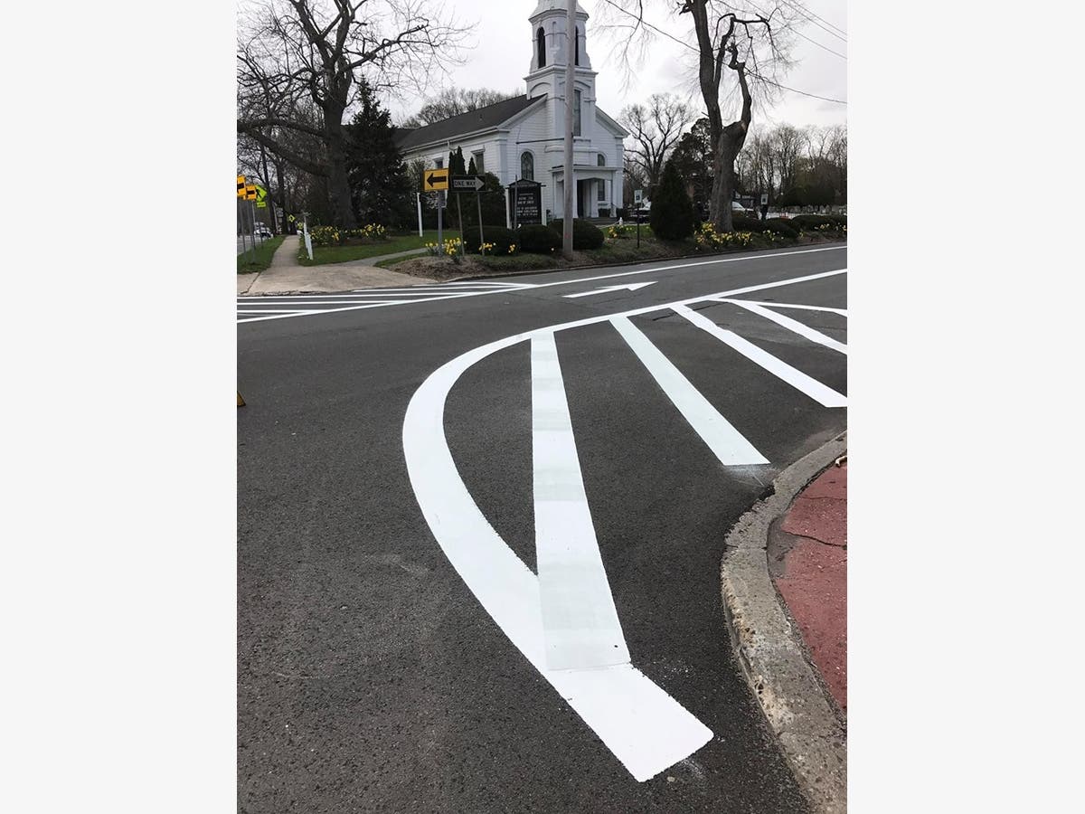 Town Implements Temporary Striping Solution At Dangerous Spot | North ...