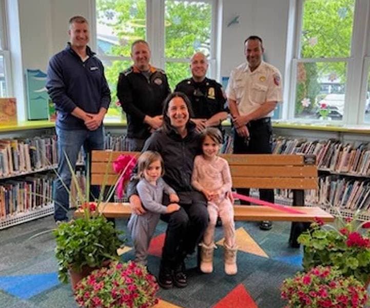 Southold PBA Joins Forces With Kait's Angels To Dedicate Buddy Benches ...