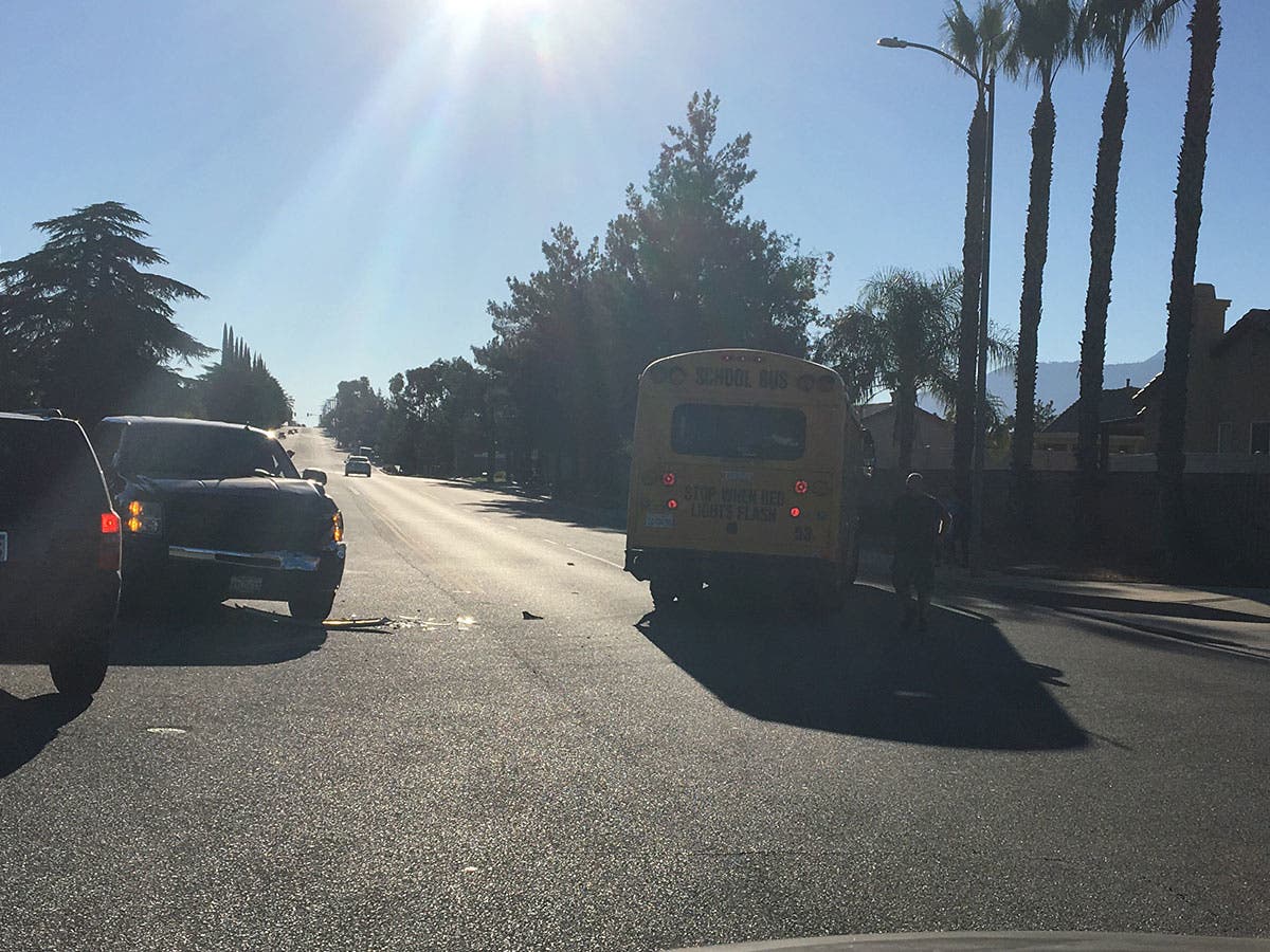 Banning School Bus Involved In Crash, 2 Kids Hurt | Banning, CA Patch