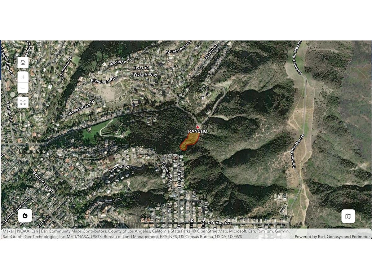 Laguna Beach Fire Map: See Rancho Fire Perimeter, Evacuation Areas ...