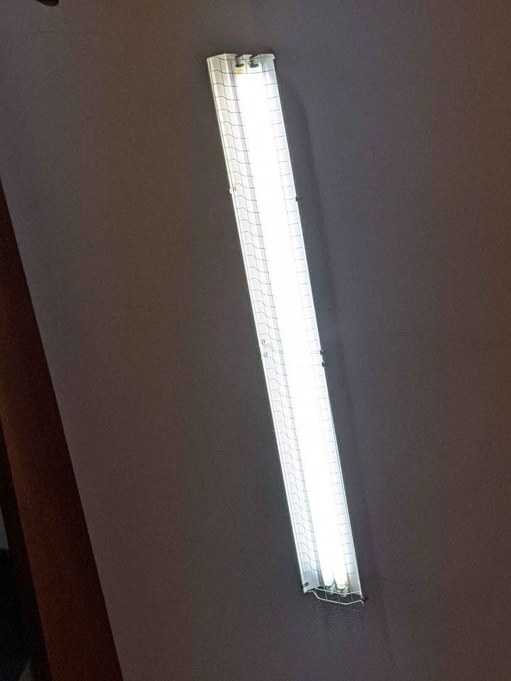 8 ft Fluorescent Lights w/Wire Guards $28 - Oak Forest, IL Patch