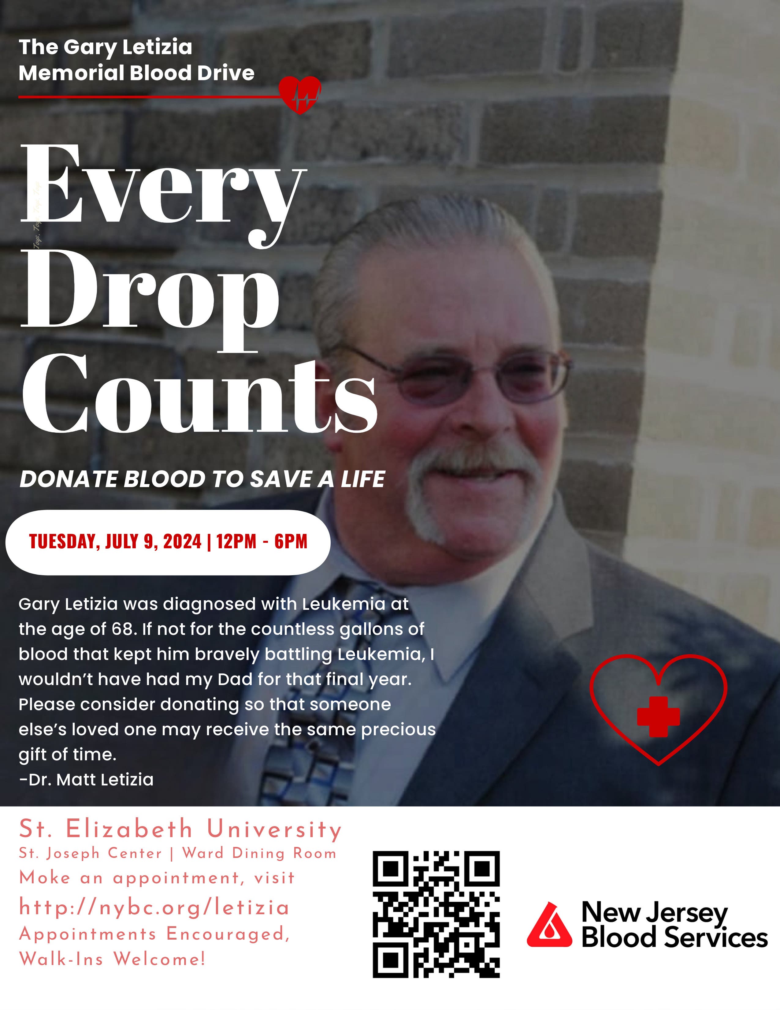 Jul 9 | Morristown Community Blood Drive - In Loving Memory of Gary ...