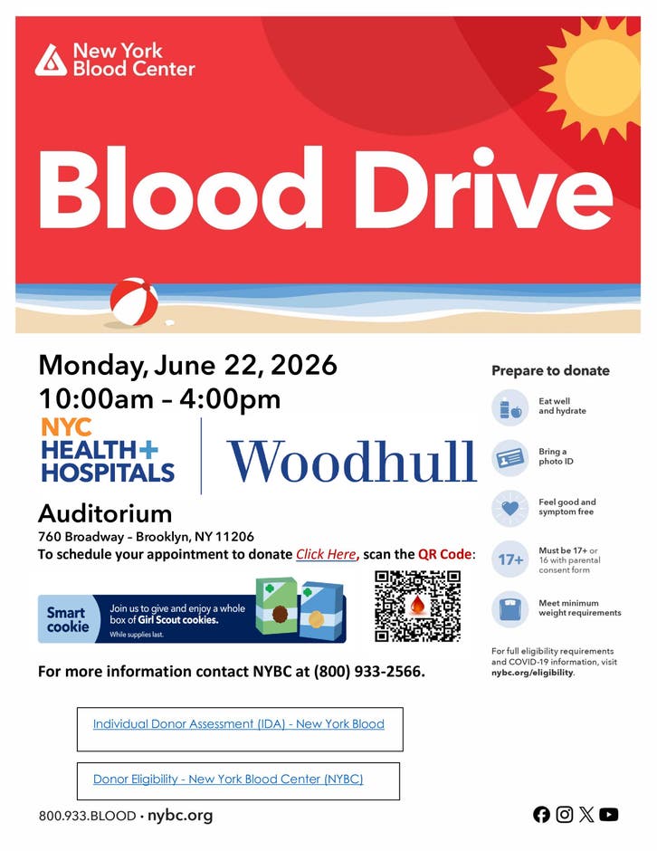 Jun 22 | Brooklyn Community Blood Drive - Box of Girl Scout Cookies for ...